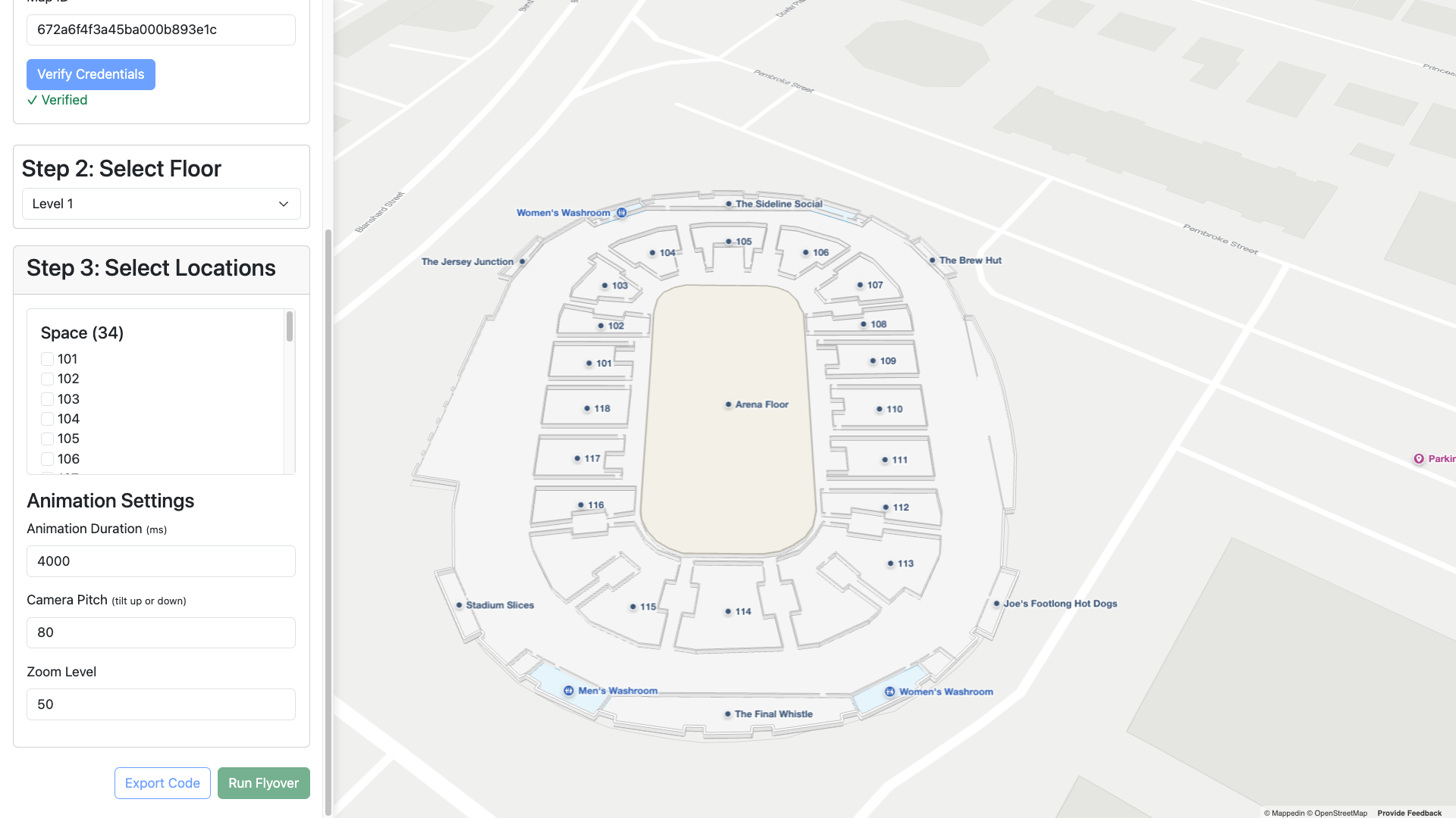 Flyover Generator | Mappedin