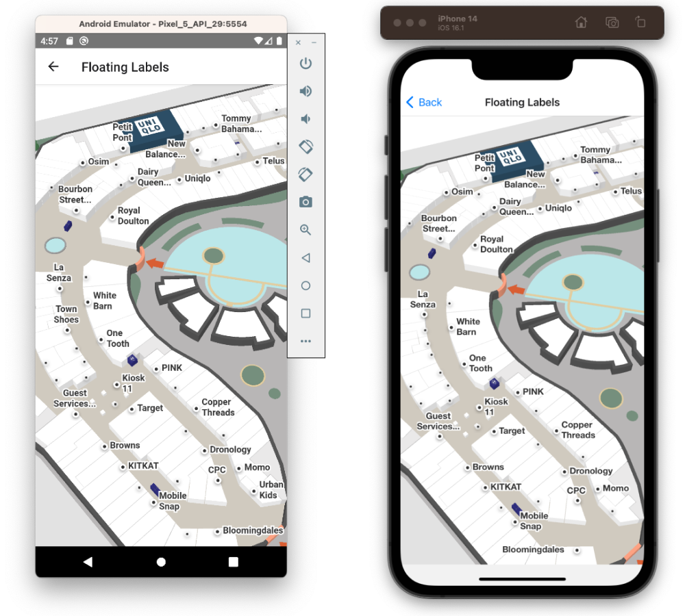 Floating Labels | Mappedin